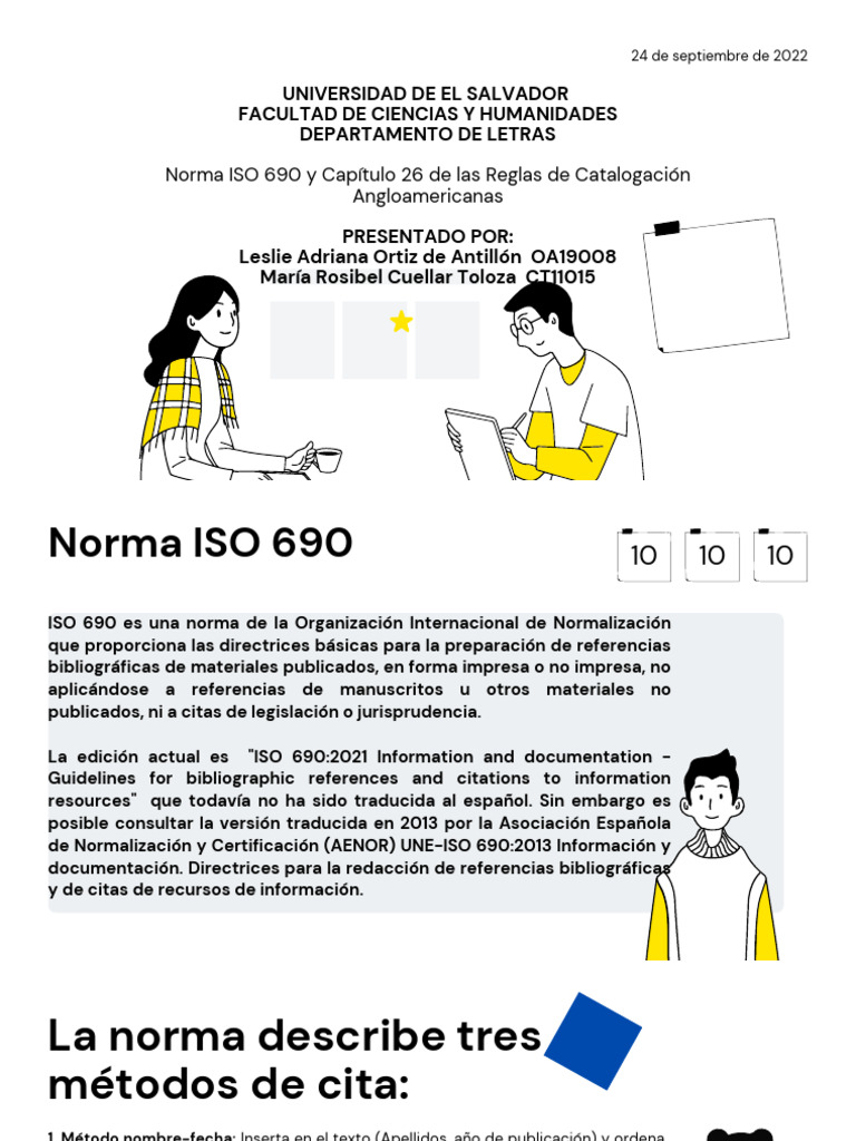 Normas Iso y Rcaa | PDF | Citación | Bibliografía