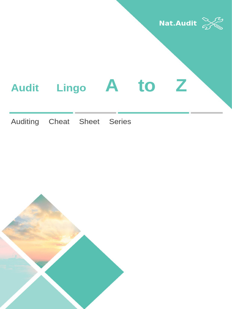 Auditing Terms A to Z Cheat Sheet | PDF | Financial Statement | Audit