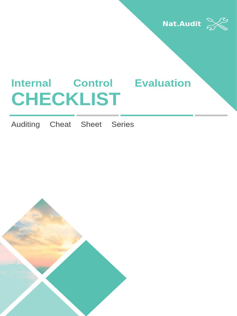 Internal Control Checklist | PDF