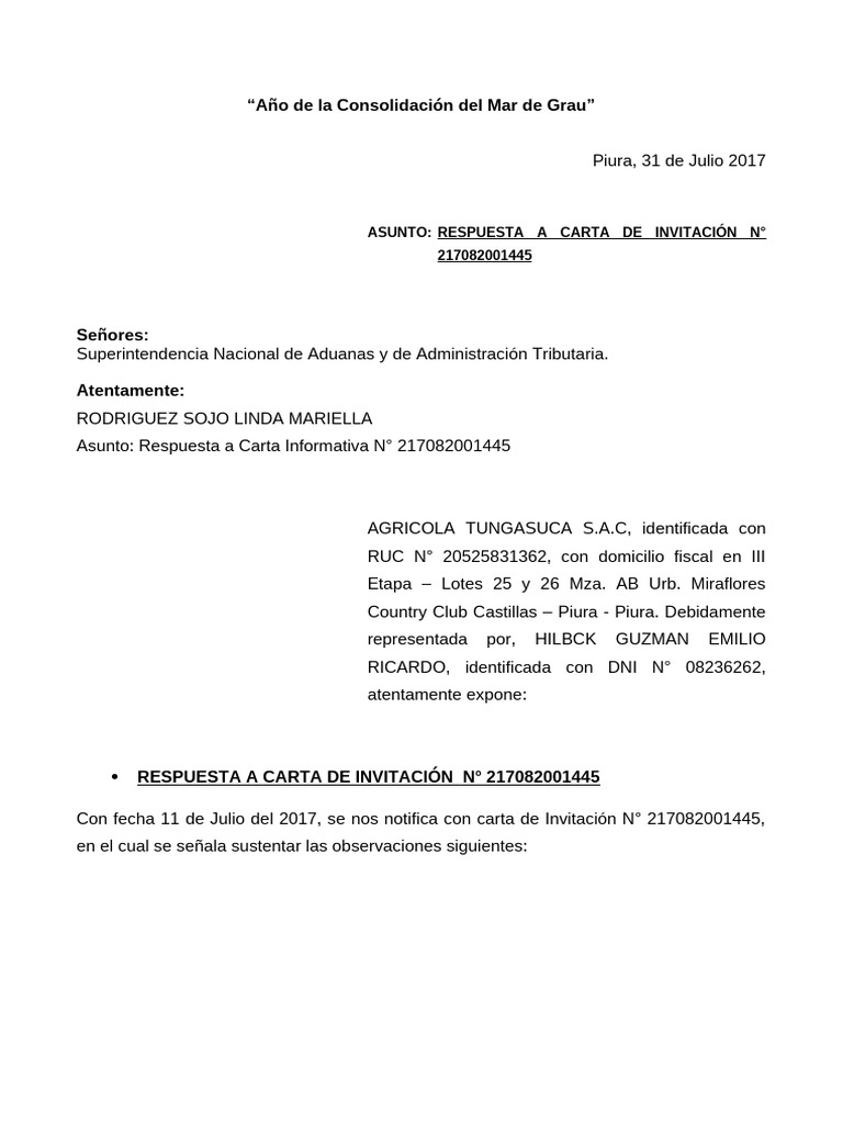 Nueva RPTA. A Carta Informativa | PDF | Impuestos | Finanzas del gobierno