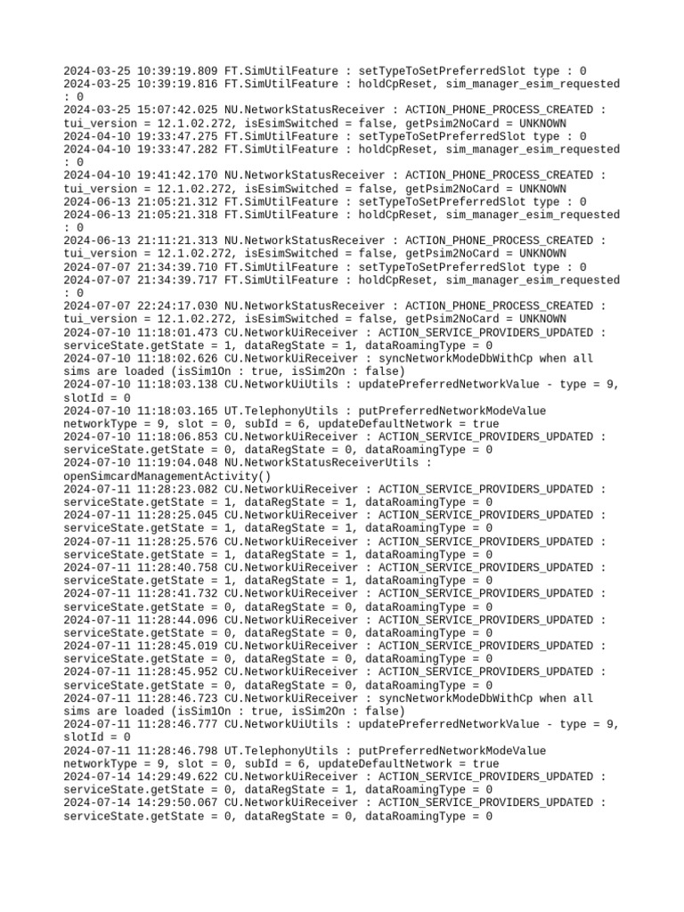 Logcat Prev CSC Log | PDF