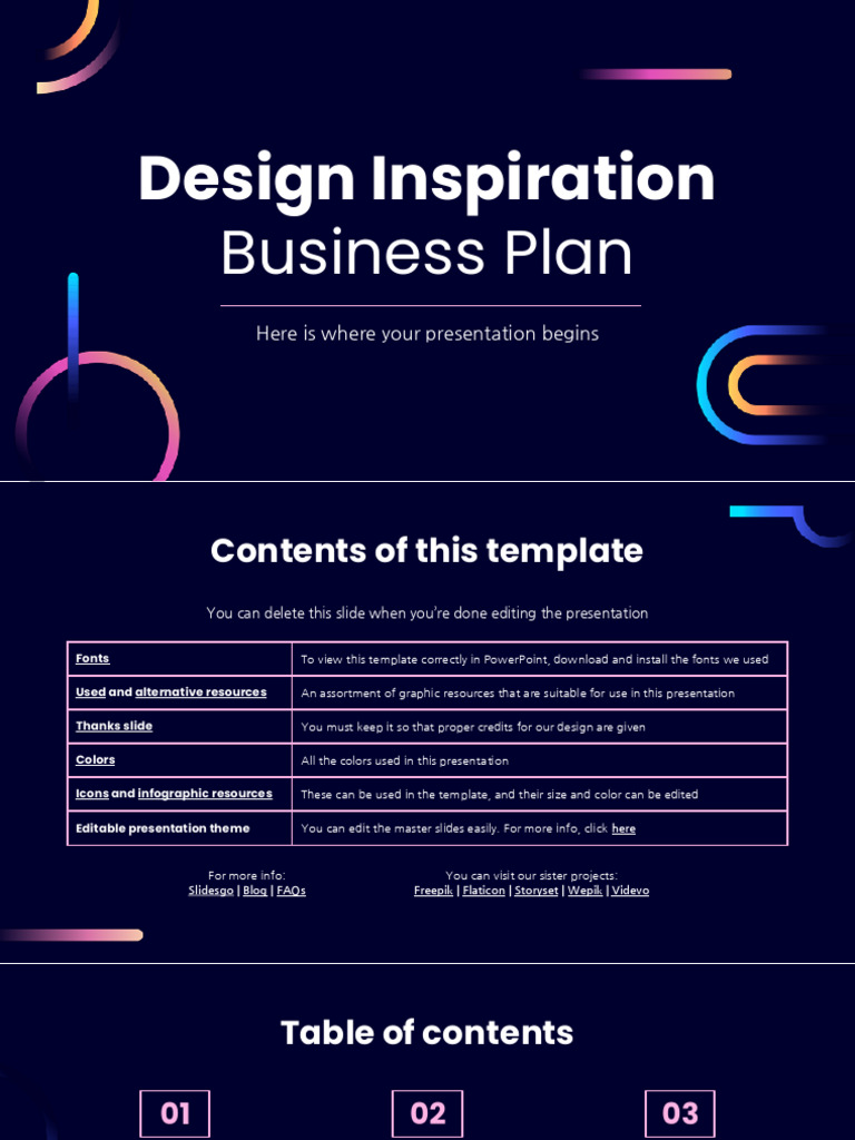 Design Inspiration Business Plan by Slidesgo | PDF | Marketing ...