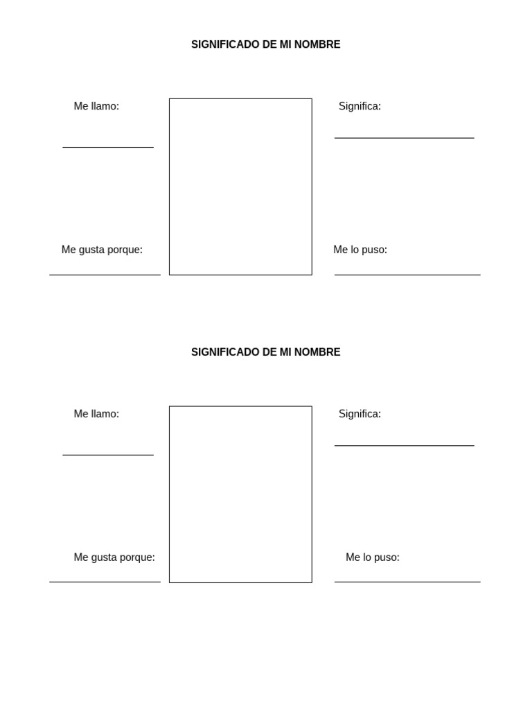 Significado de Mi Nombre | PDF