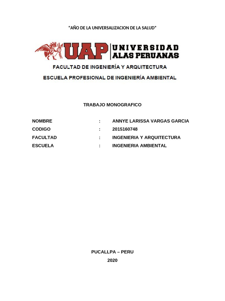 Trabajo Monografico - Agua, Muestreo, Monitorizacion | PDF | Agua | Tierra