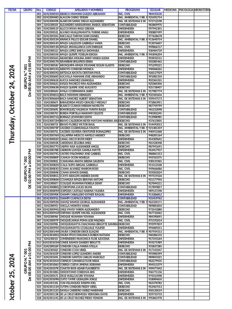 Examen Medico 2024-II Utea - Octubre | PDF