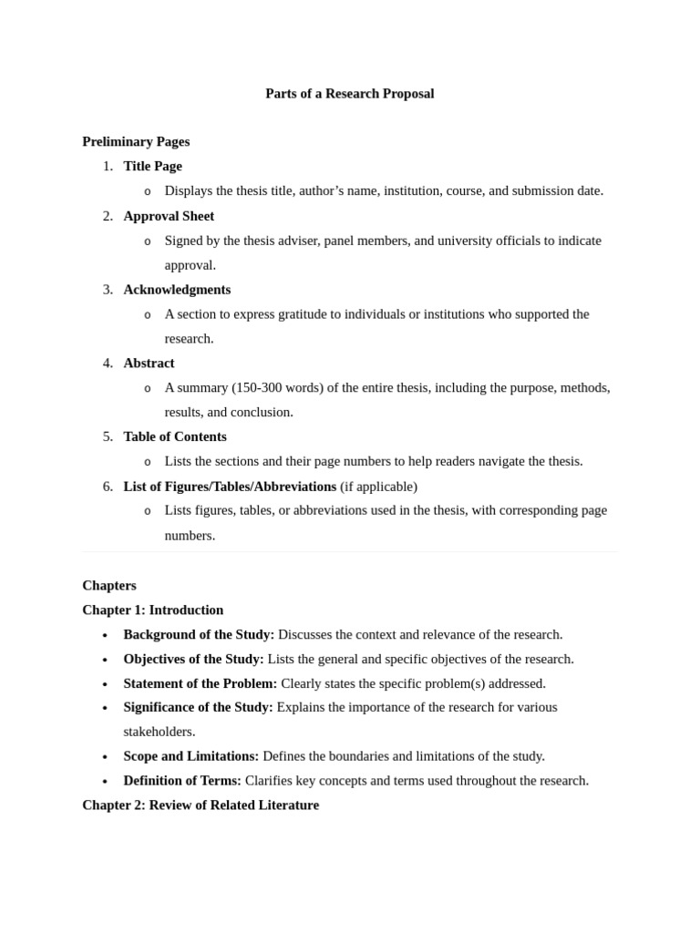Essential Components of a Research Proposal | PDF | Thesis | Methodology