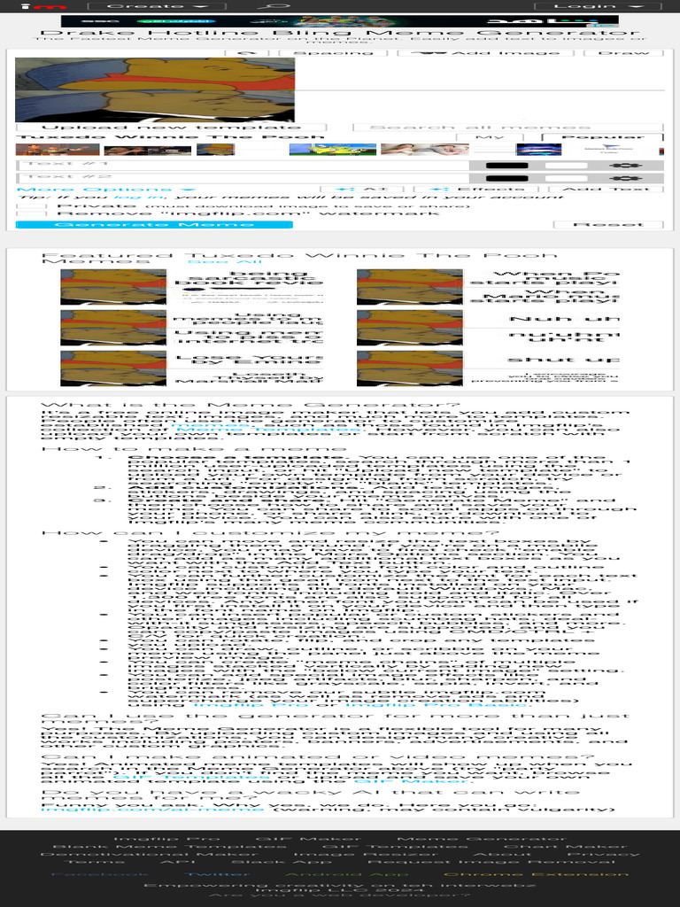 Drake Hotline Bling Meme Generator - Imgflip | PDF | Software | Computing