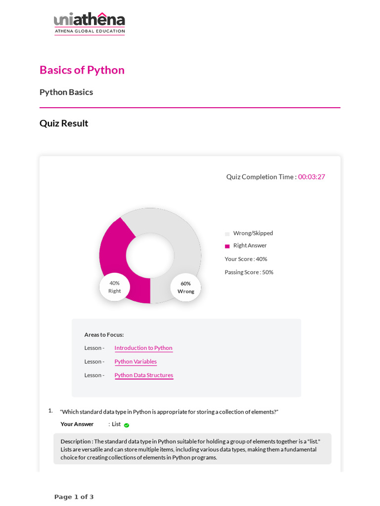 Quiz Result | PDF | Computer Engineering | Information Technology