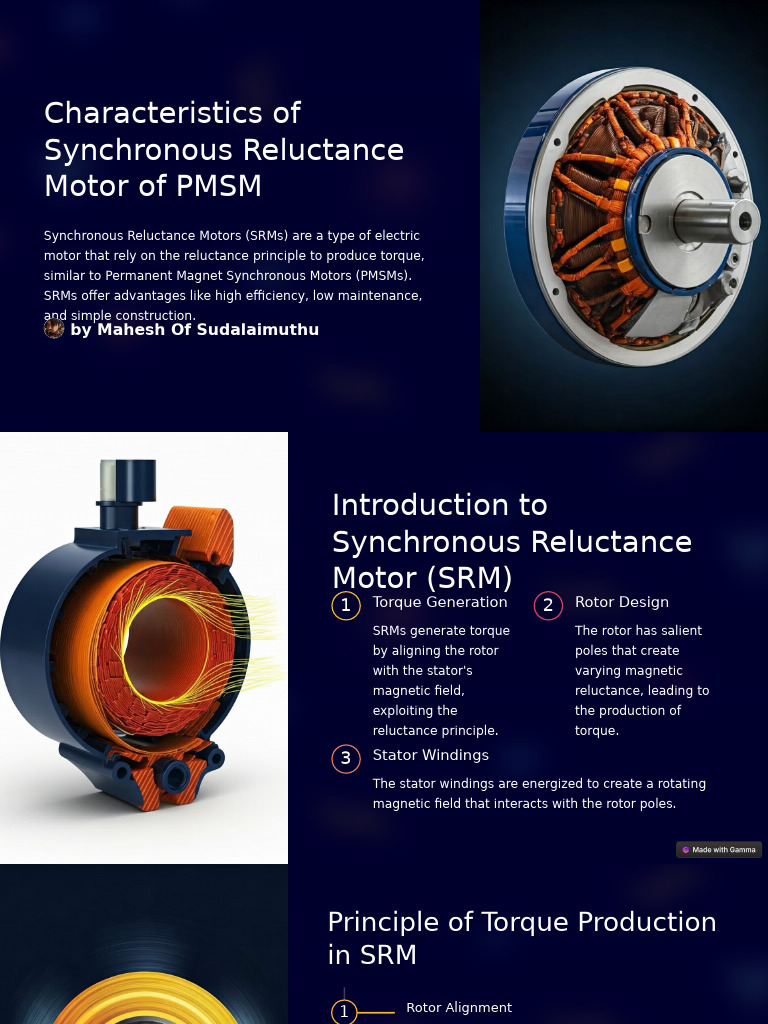 Characteristics of Synchronous Reluctance Motor of PMSM | PDF ...