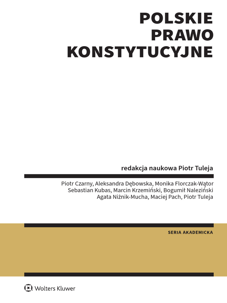 Polskie Prawo Konstytucyjne - Tuleja - Profinfo | PDF