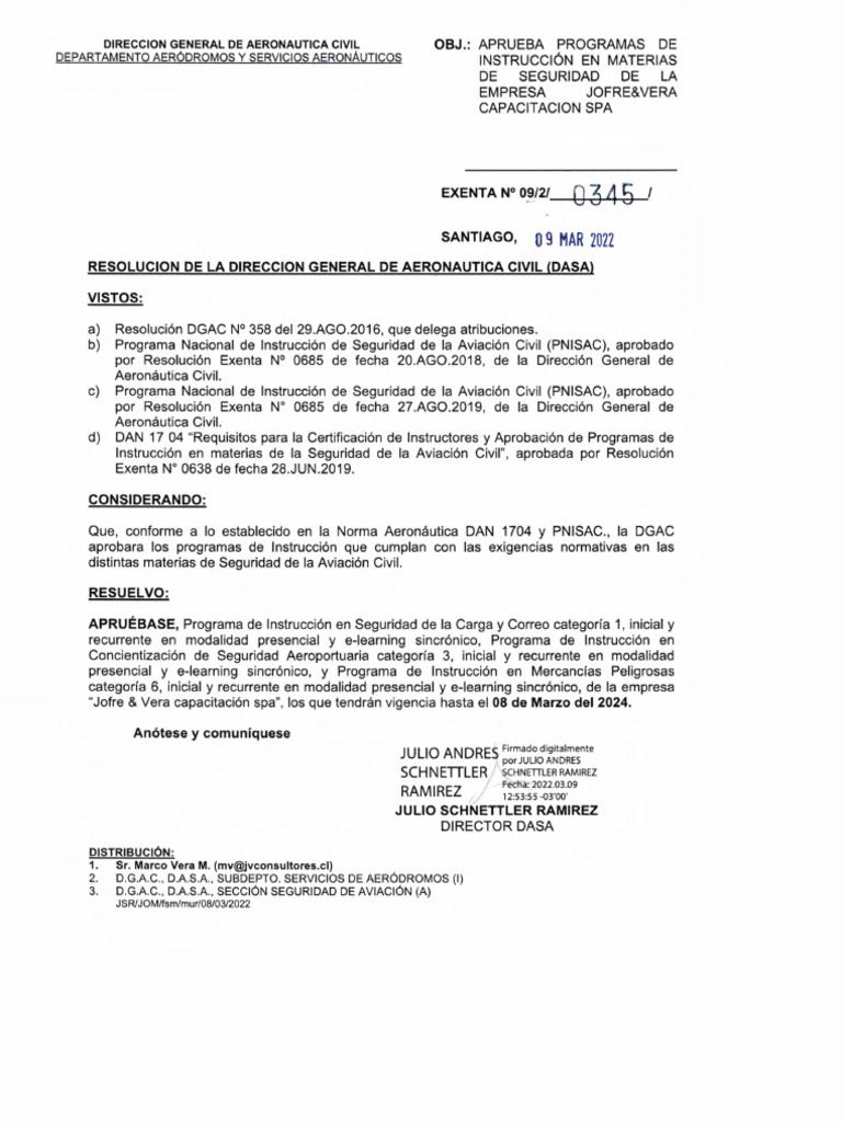 02 Resol Dgac 0345 2022 | PDF