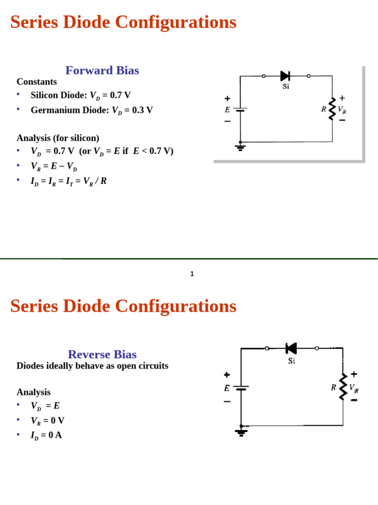 Diode Configurations and Applications | PDF | Semiconductor Devices ...
