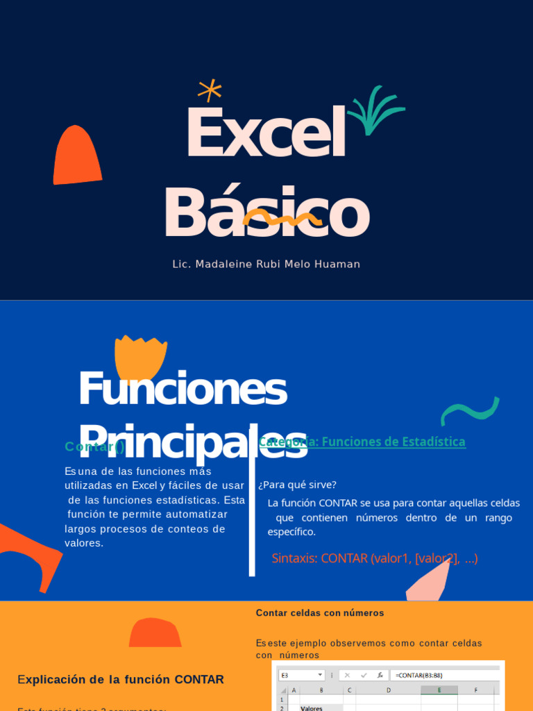 Funciones Básicas Excel | PDF | Microsoft Excel