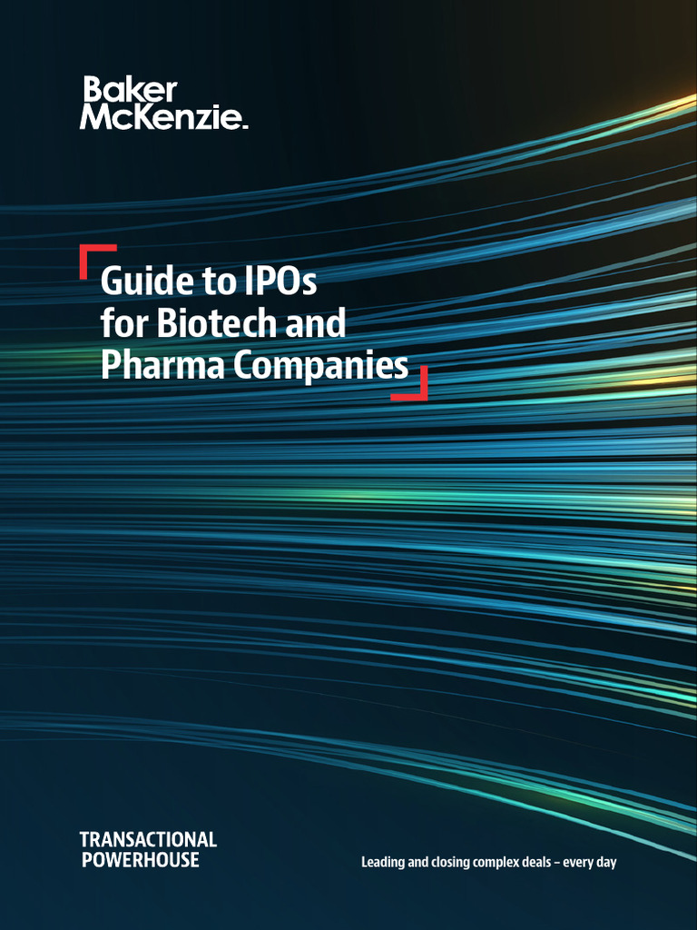 Guide To Ipos For Biotech and Pharma Companies | PDF | Initial Public ...