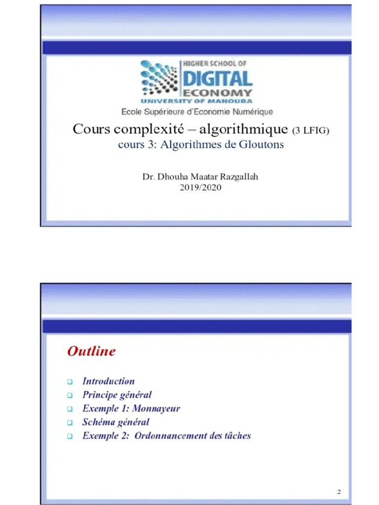 Algorithme Gloutonne | PDF