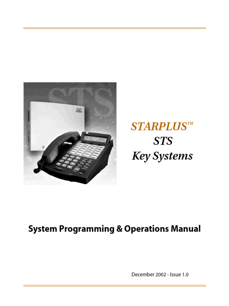 STARPLUS System Operations Manual | PDF | Telephone Number | Electronics