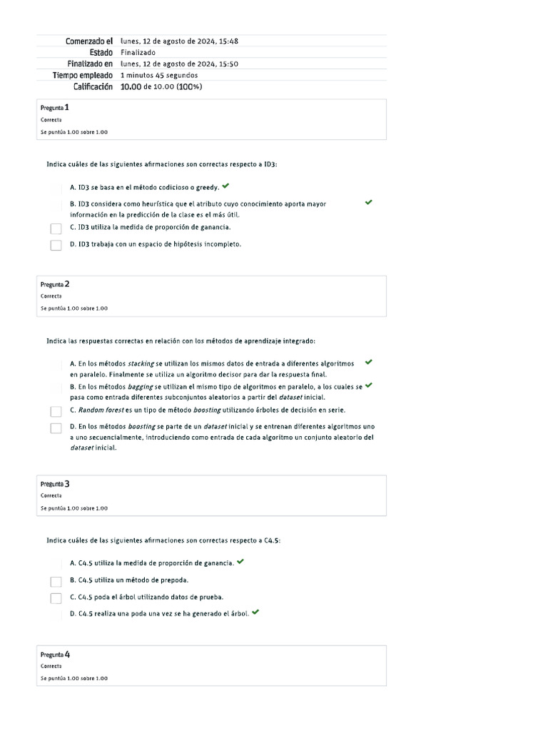 Test 3 TECNICAS IA | PDF