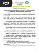 Designation of Barangay VAWC Desk Officer | PDF | Social Science