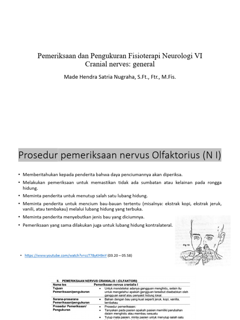 Pemeriksaan Dan Pengukuran Fisioterapi Neurologi VI | PDF | Sains ...