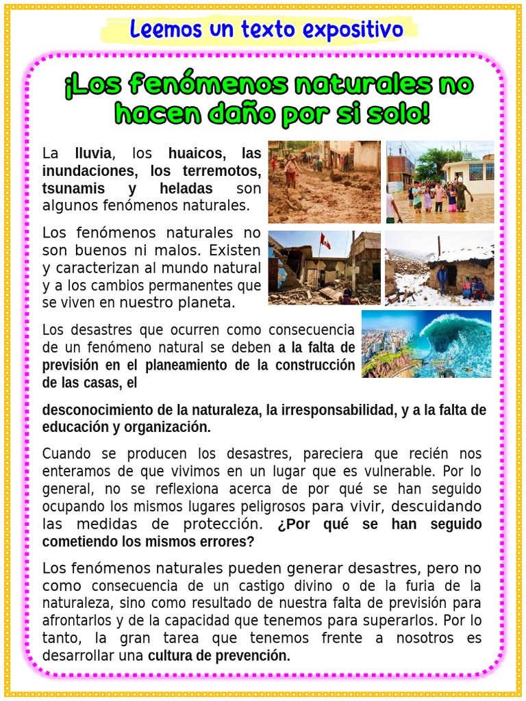 Fenómenos Naturales y Prevención | PDF