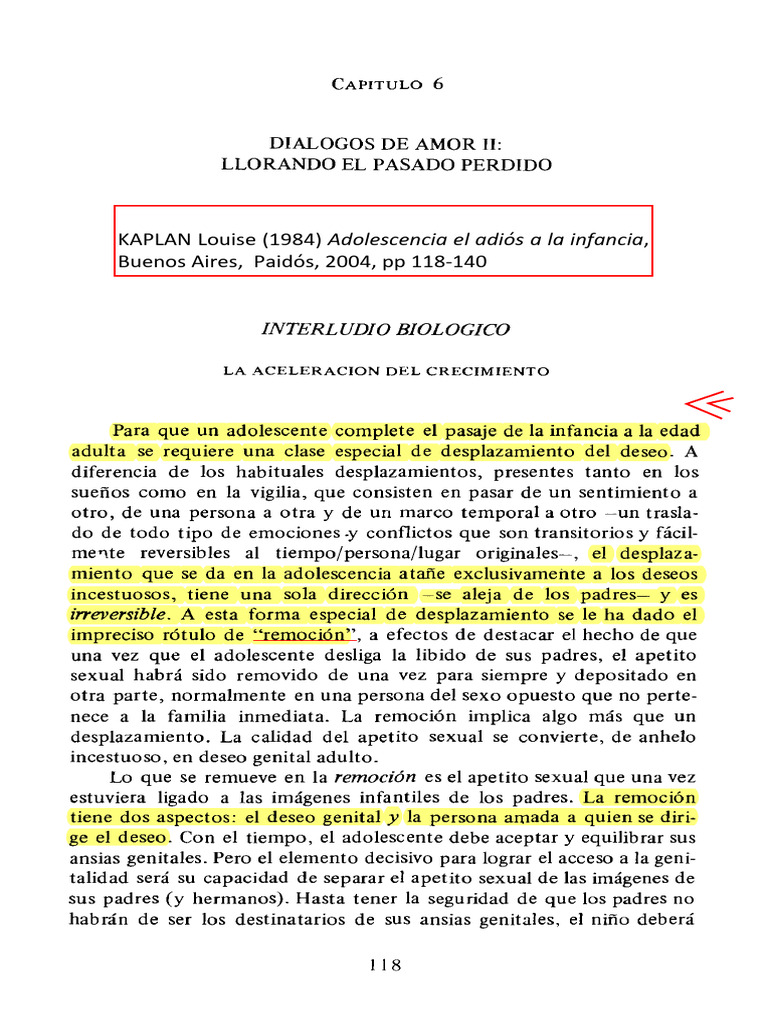 Kaplan Cap 6 | PDF | Amor | Pubertad