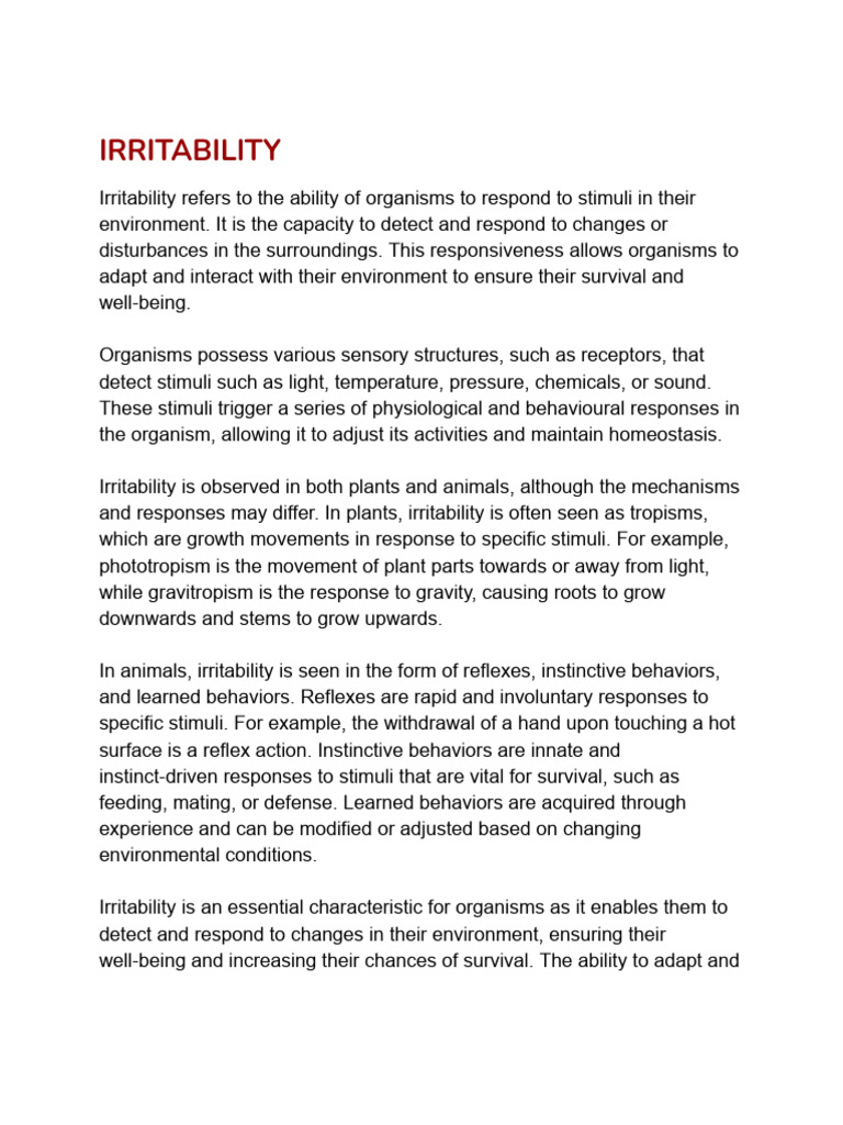 IRRITABILITY | PDF