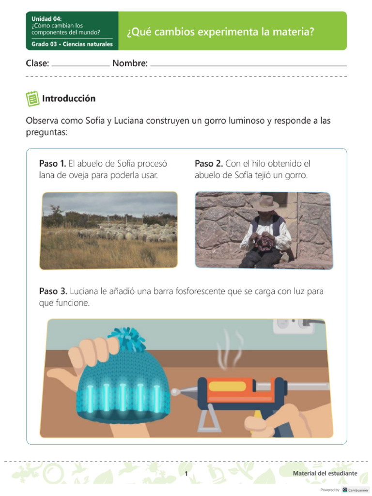 Cambio de La Materia | PDF
