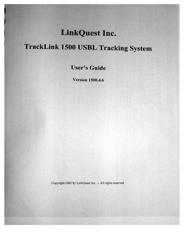 TrackLinkUserManual v1500 - 4 - 6 | PDF