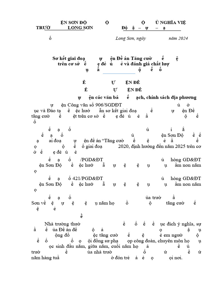 BC So Ket Giai Doan 2 TC Tieng Viet 23-24 MNLS V 2899a | PDF