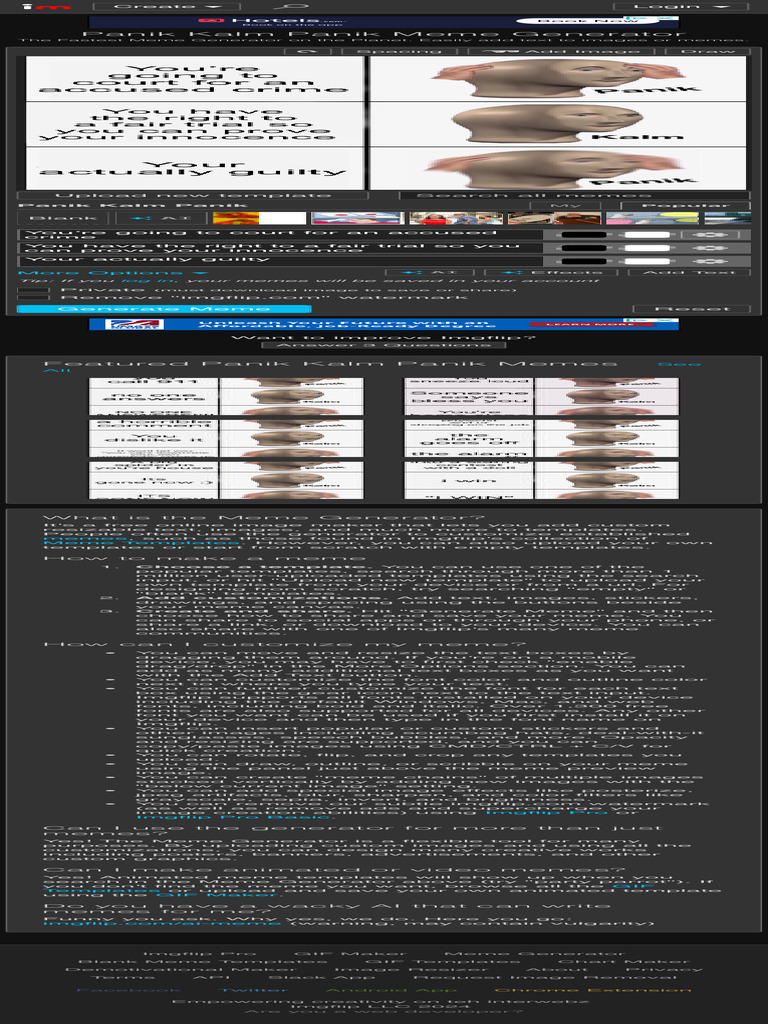 Panik Kalm Panik Meme Generator - Imgflip | PDF | Computing | Software