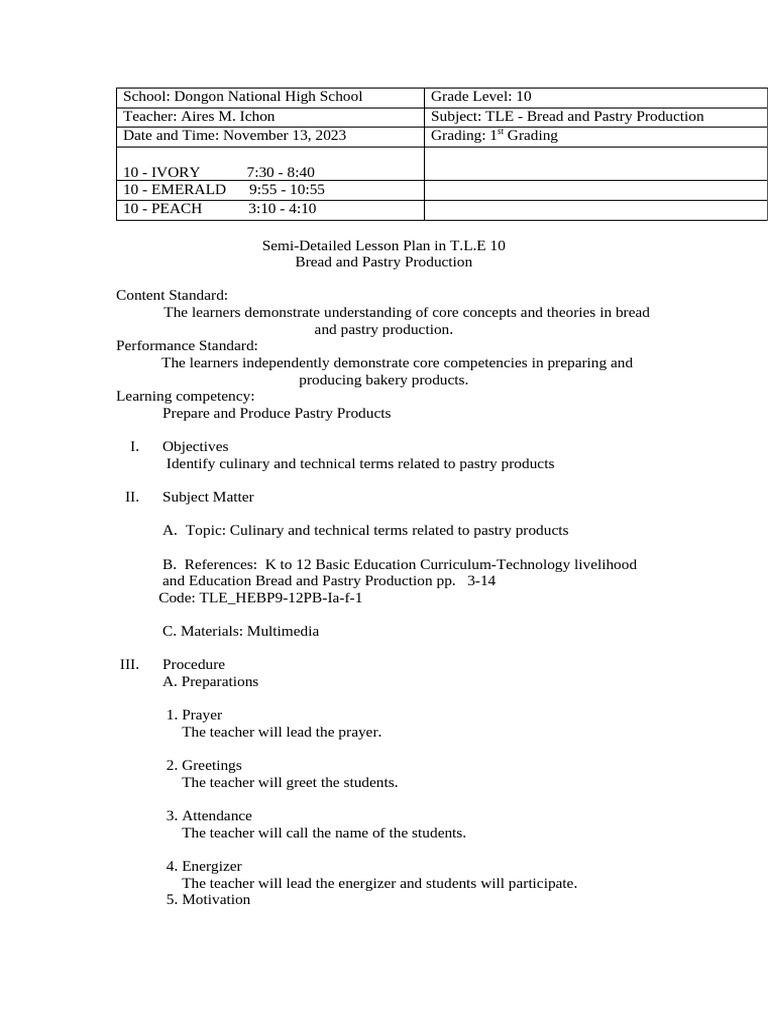 BPP Q2 L2333333333 | PDF | Custard | Desserts