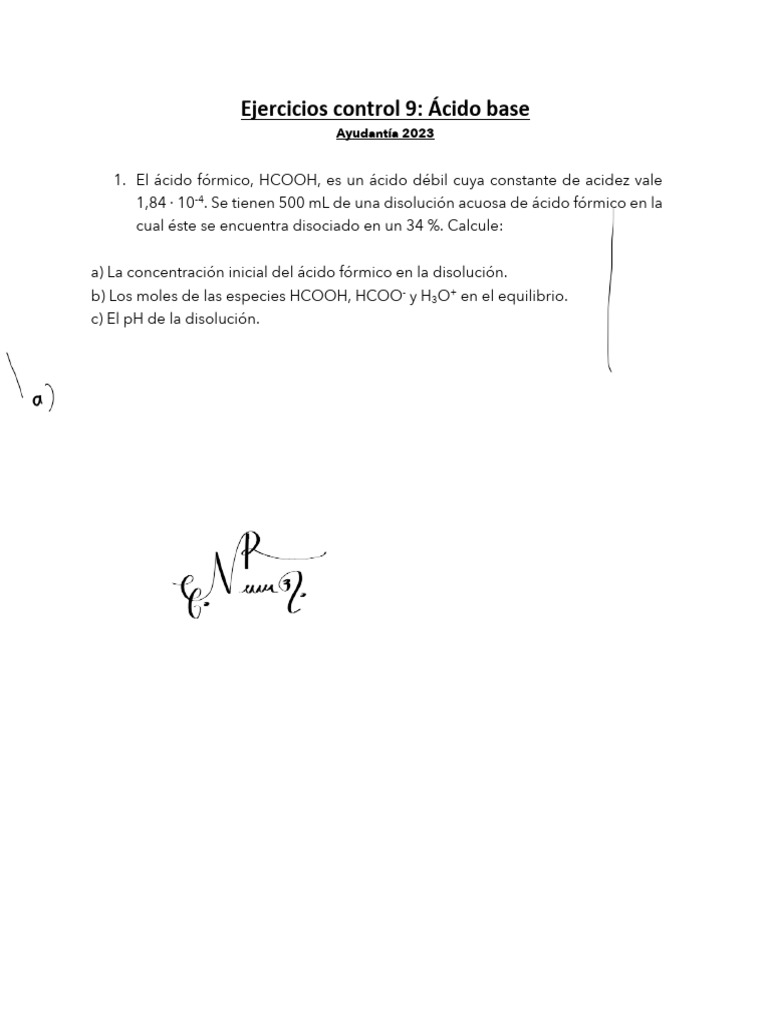 Ejercicios Control 9 | PDF