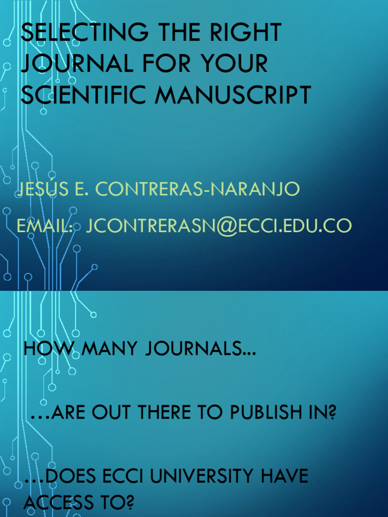 Where To Publish Journals | PDF | Academic Journal | Citation