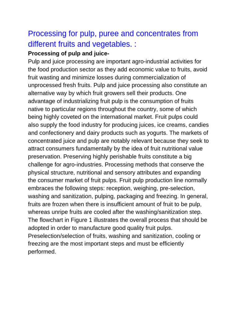 Unit - 2 - Fruit and Vegetable Processing | PDF | Pickling | Fruit Preserves