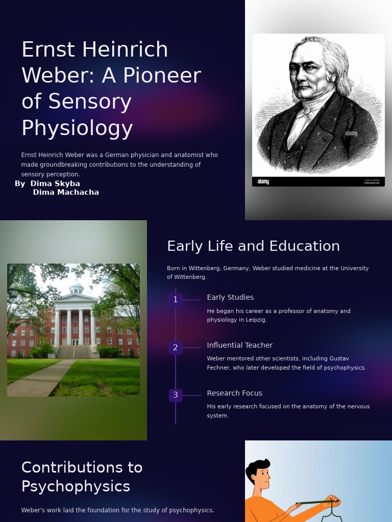 Ernst Heinrich Weber A Pioneer of Sensory Physiology | PDF ...