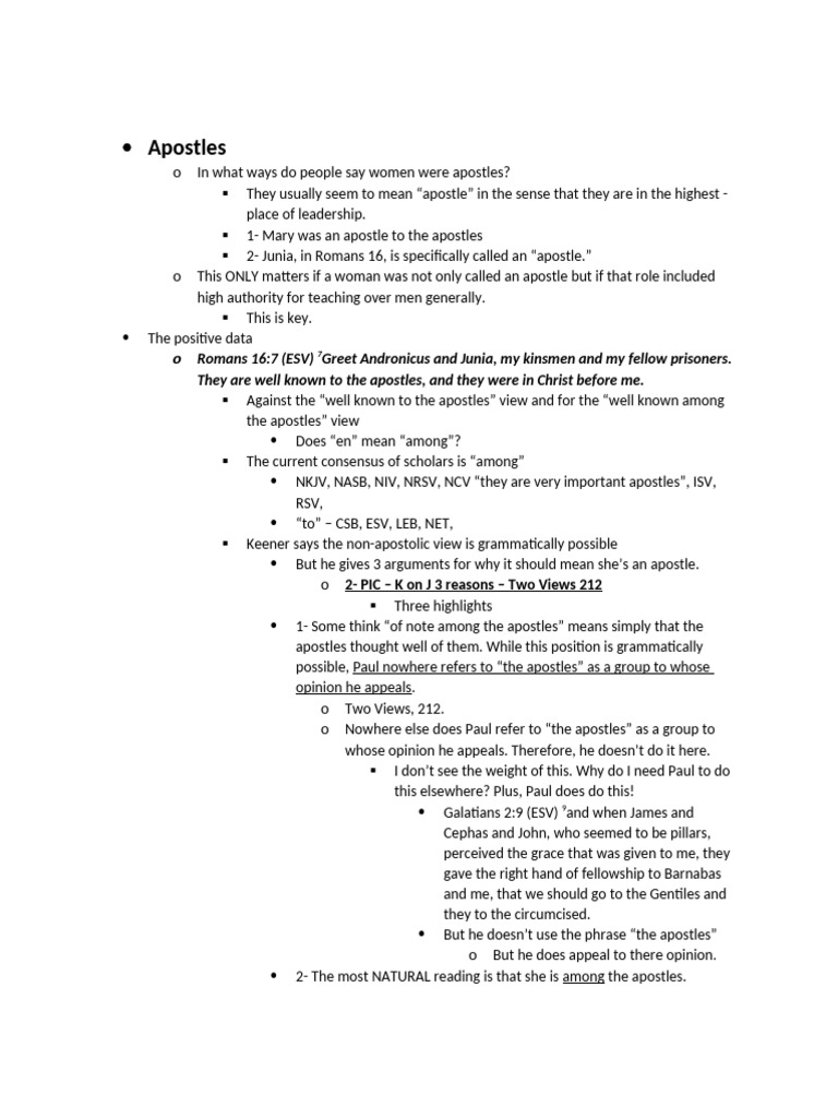 5 Women Apostles 2 | PDF | Jesus | Paul The Apostle