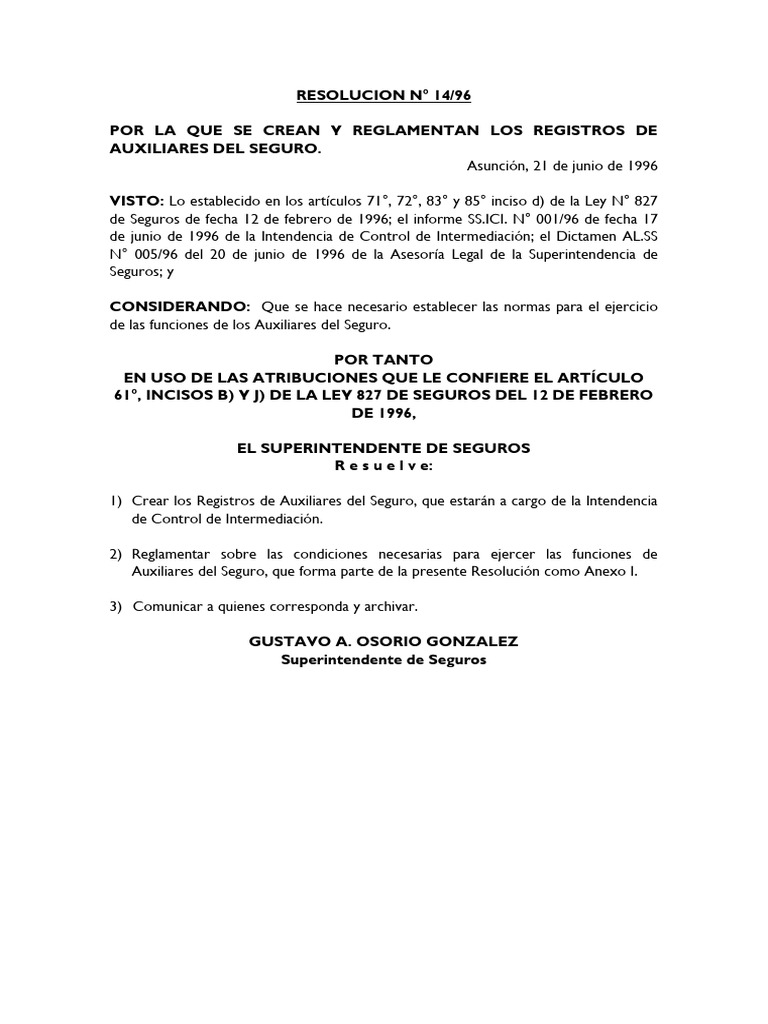 Regulación de Auxiliares del Seguro | PDF | Póliza de seguros | Seguro