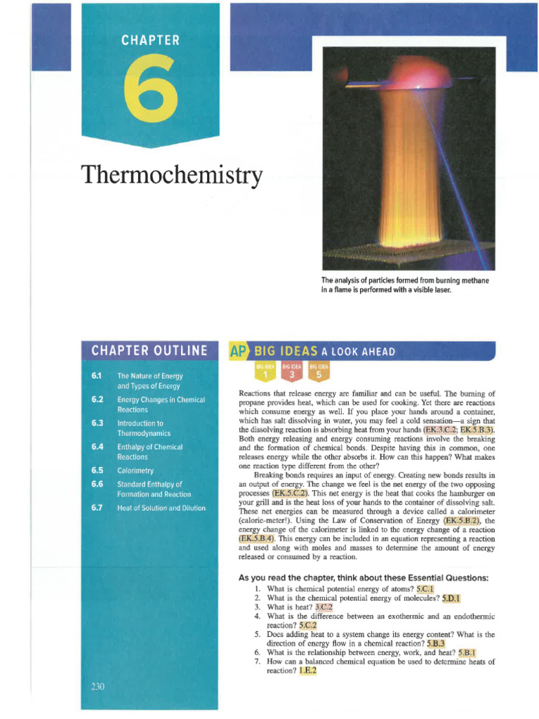 Chp6 - Thermochemistry - ChemAP | PDF