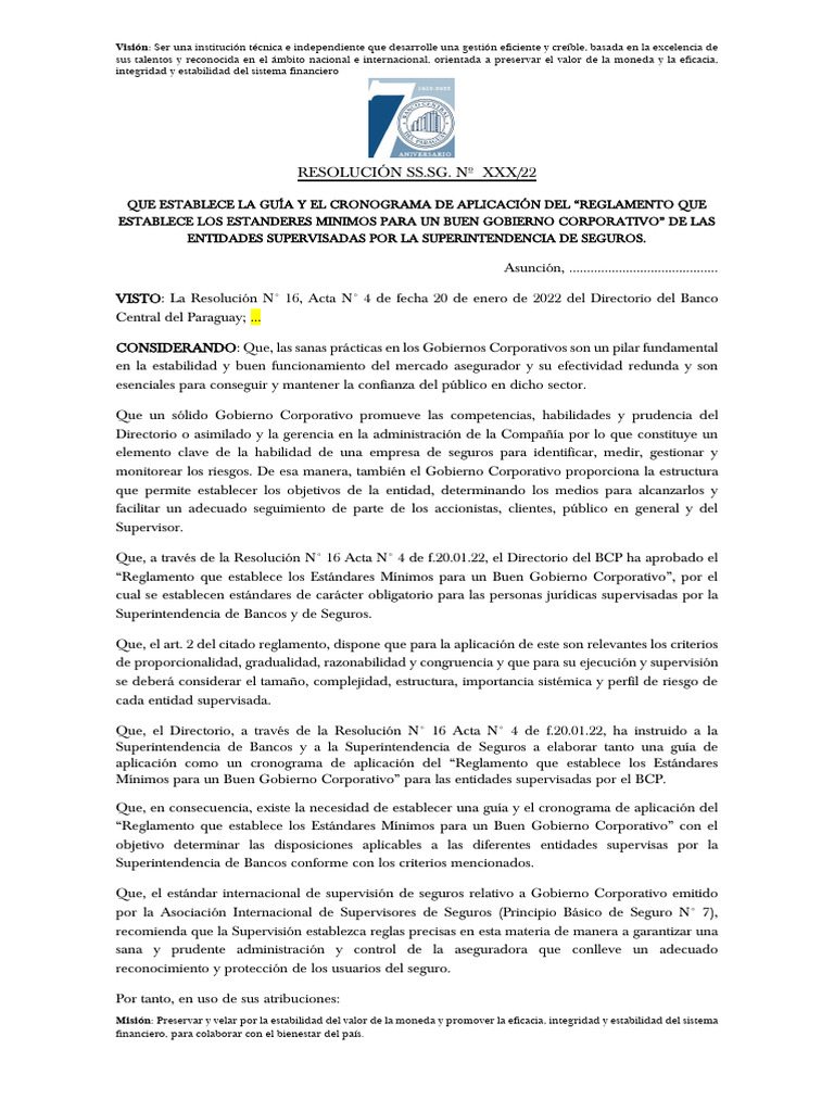 Guías y Cronograma de Gob. Corporativo SIS - Proyecto v2022.09.05 Scom | PDF | Seguro | Gobierno ...