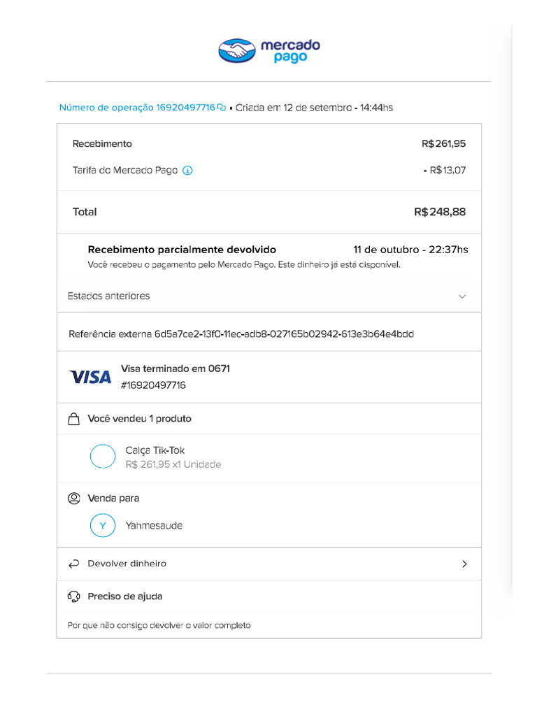 Comprovante Reembolso | PDF
