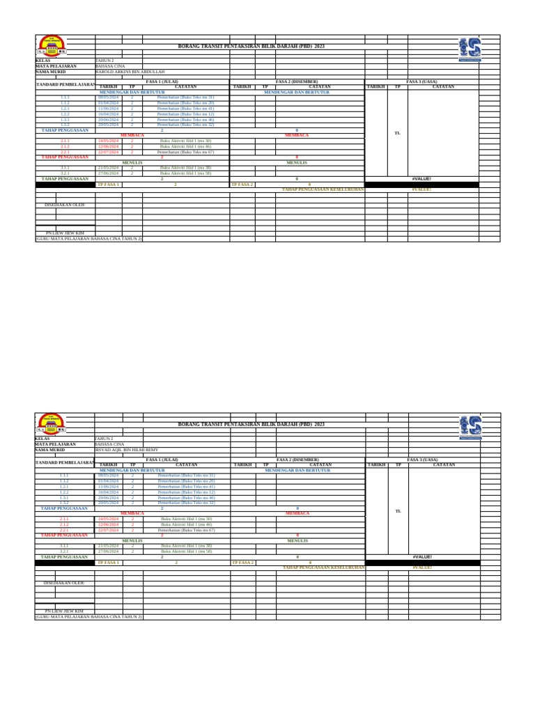 Borang Transit | PDF