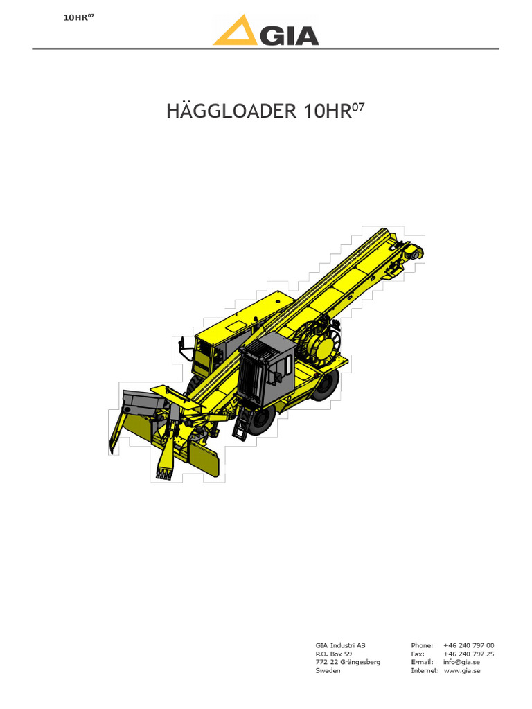 Capacitacion Häggloader 10HR ES | PDF | Rodamiento (Mecánico) | Bienes ...