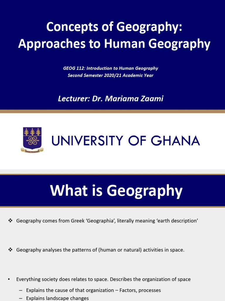 Week 1 2021 | PDF | Geography | Physical Geography