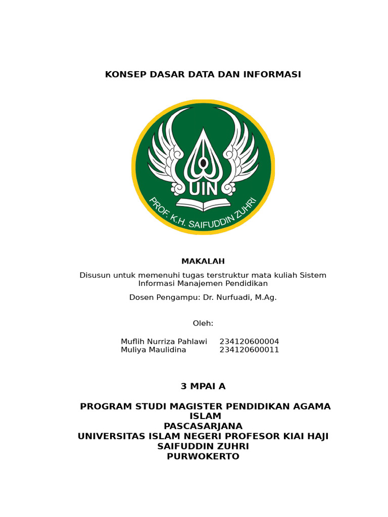 Kelompok 2_KONSEP DASAR DATA DAN INFORMASI | PDF