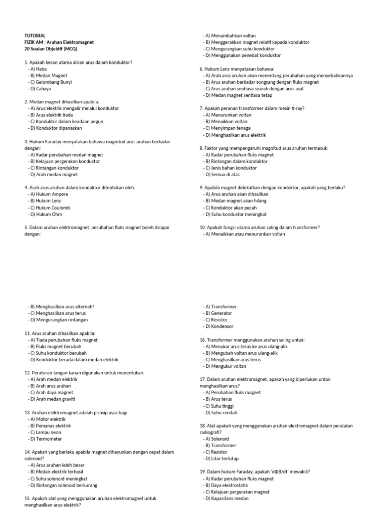Tutorial Aruhan Elektromagnet | PDF