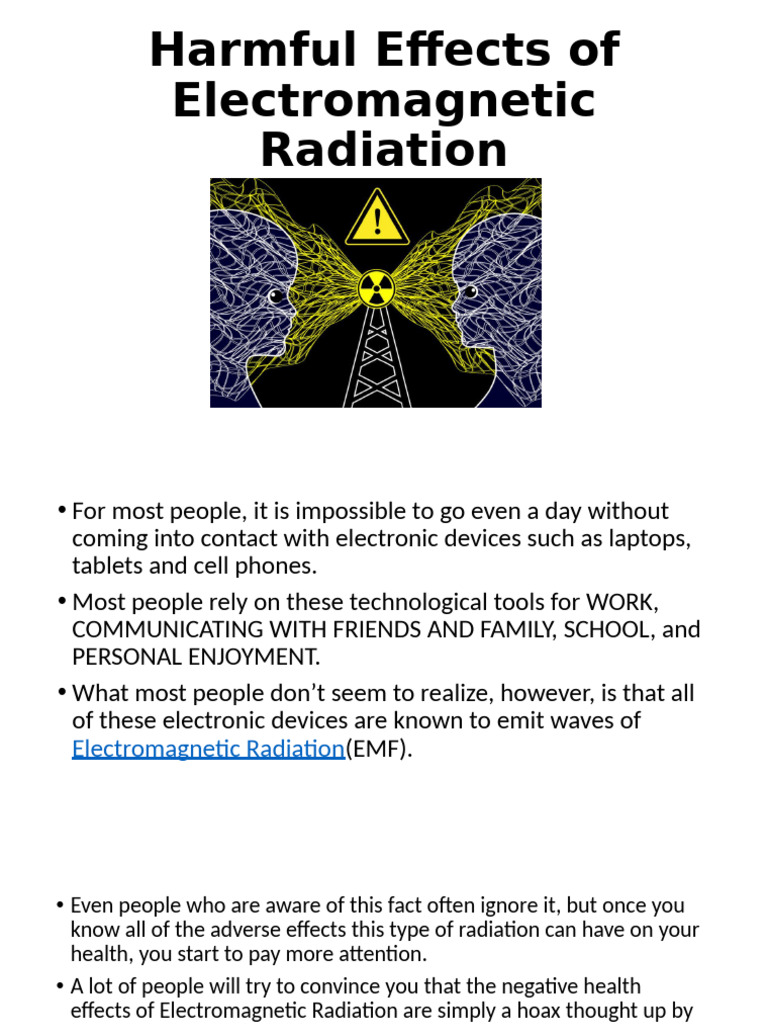 Harmful Effects of Electromagnetic Radiation | PDF