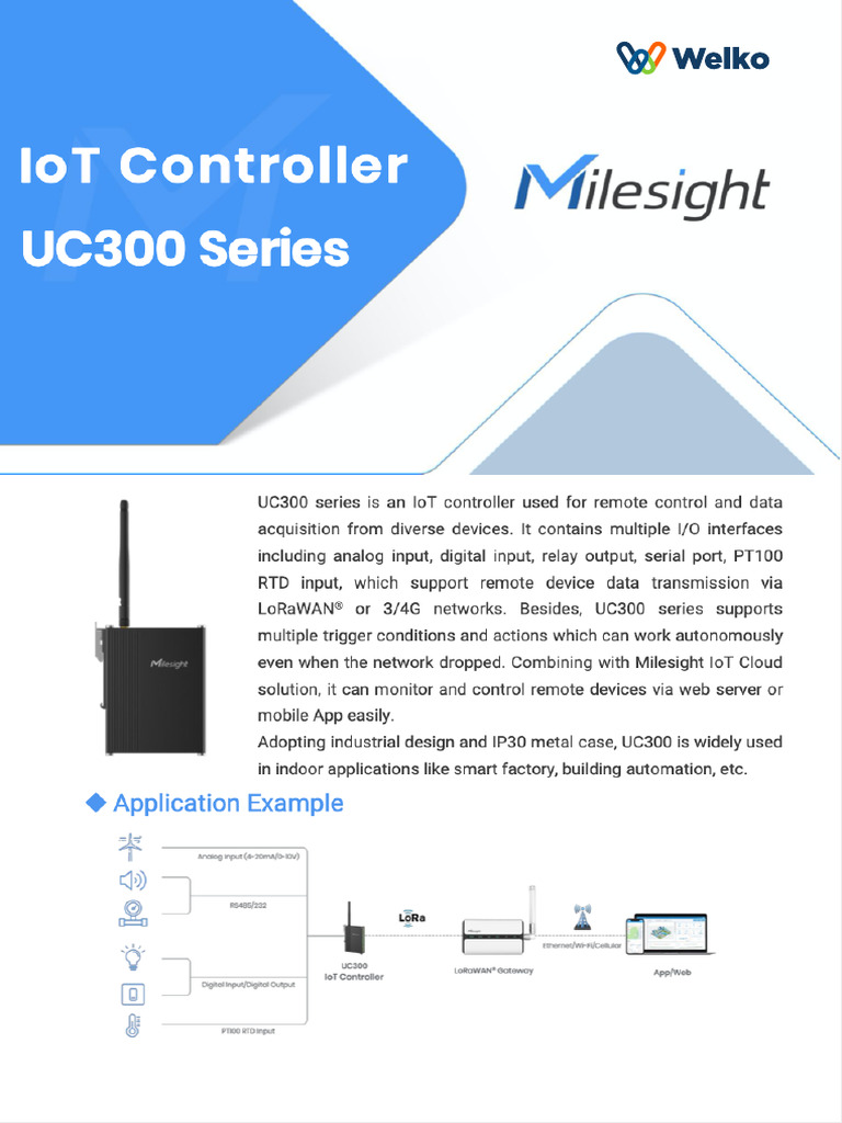 Uc300 Datasheet en Milesight | PDF