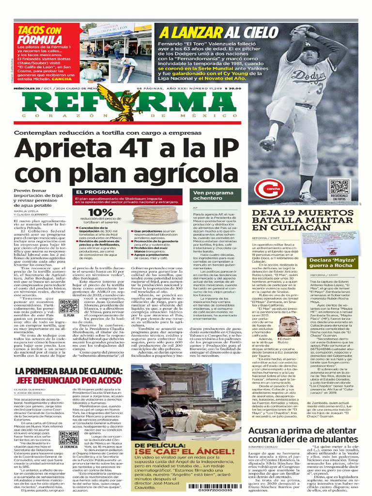 Reforma 23-10-24 | PDF