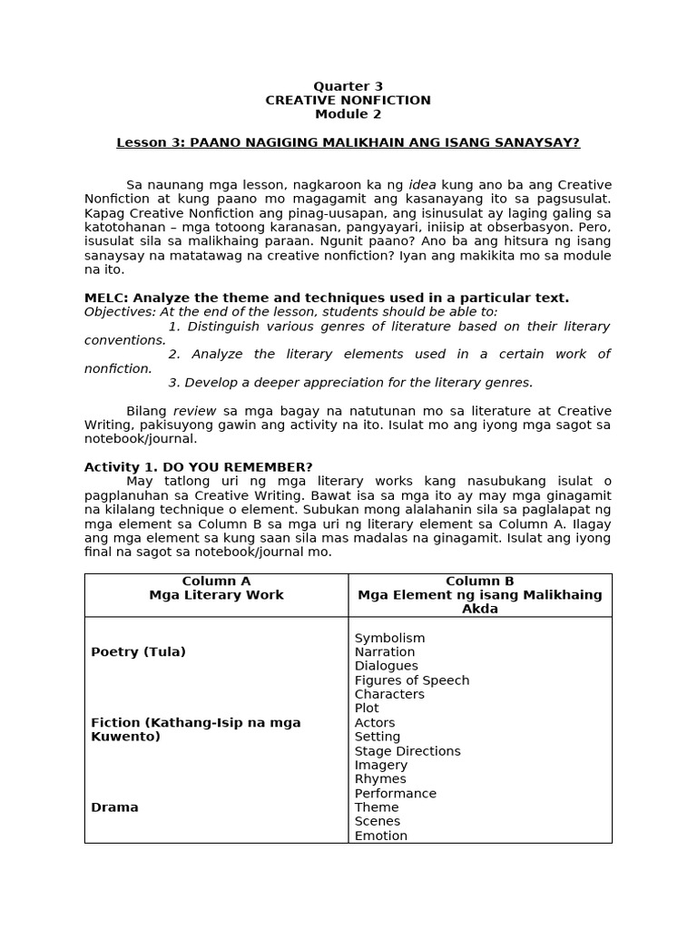 Module Lesson 3 CNF | PDF