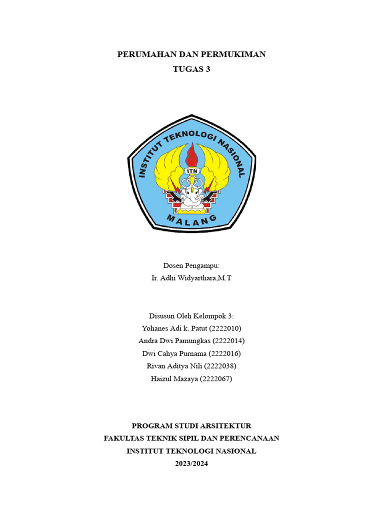 Karakteristik Permukiman Bumiayu Malang | PDF
